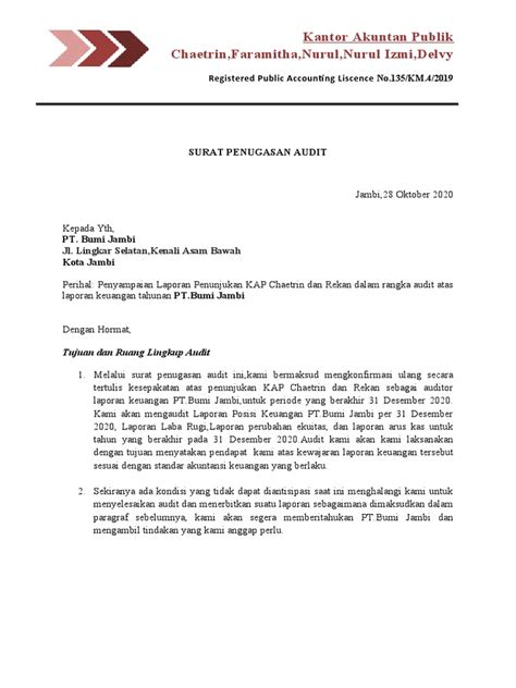1 surat penugasan audit kelompok 5 pdf