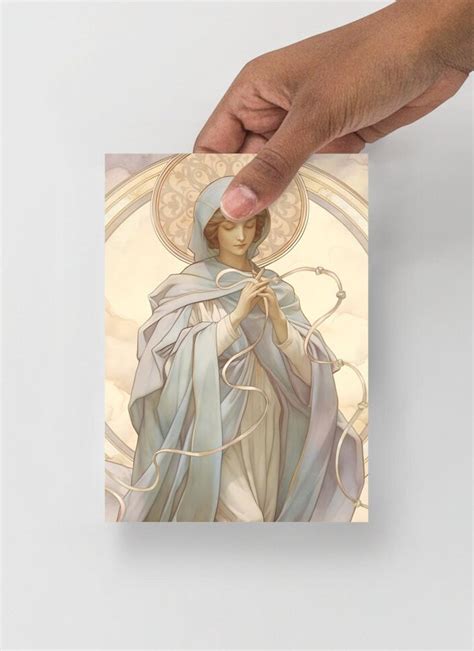 Vintage Style Our Lady Undoer Of Knots Print Etsy