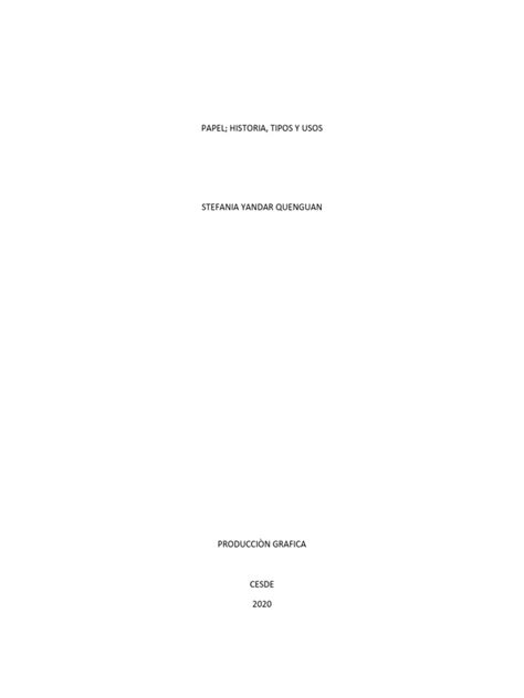 Historia Del Papel Pdf