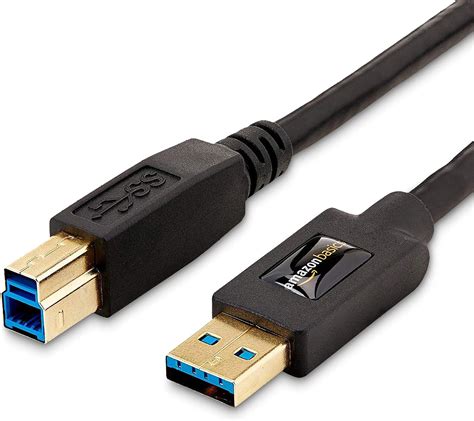 Amazon Basics 30 Cable Usb A Male To Usb B Male Adapter Cord 6 Feet