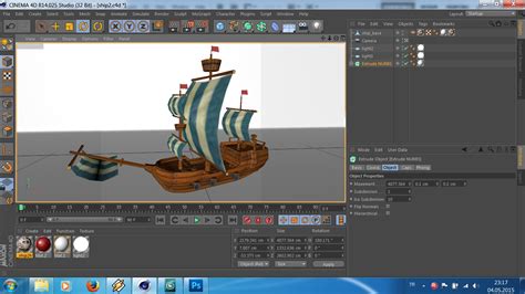Ship Collada Dae D Model