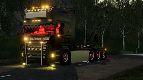 Scania R580 Hooklift V10 Fs19 Mod