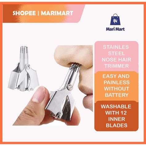 Ready Stock 🇲🇾 Nose Hair Trimmer Bulu Hidung Bebas Di Potong