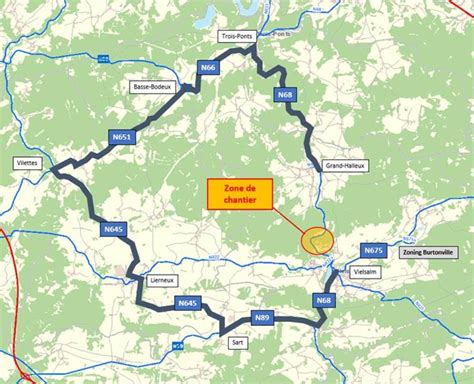 Lancement du chantier de réhabilitation de la N68 entre Vielsalm et