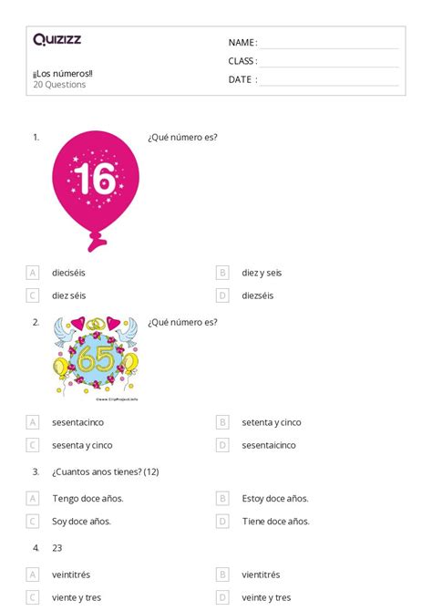 Hojas De Trabajo Imprimibles Para Sexto Grado