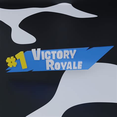 ️ Fortnite Victory Royale・ Stl File For 3d Printing・cults