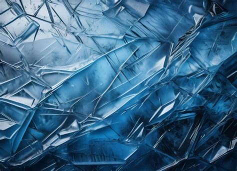 Fondo De Textura De Hielo Congelado Foto Premium