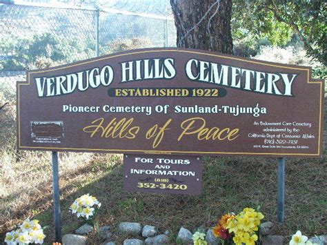 Verdugo Hills Cemetery In Tujunga California Find A Grave Cemetery