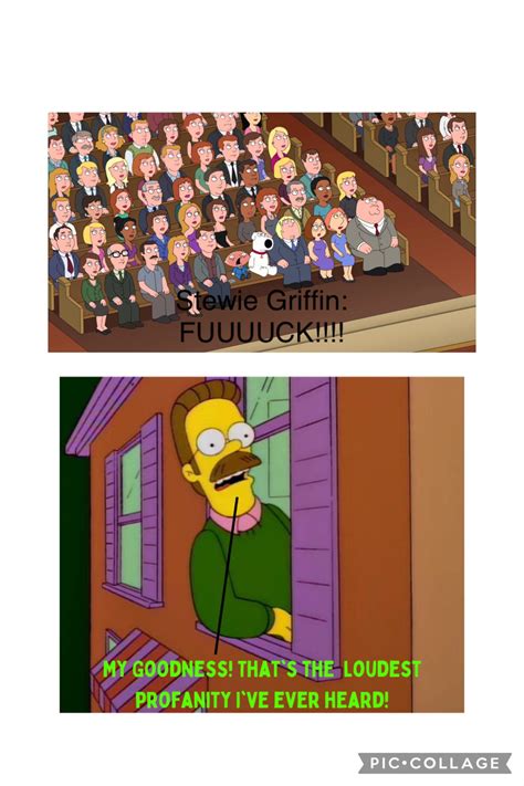Ned Flanders Reacts To Stewie Cursing By Xxskulkerqueenxx On Deviantart