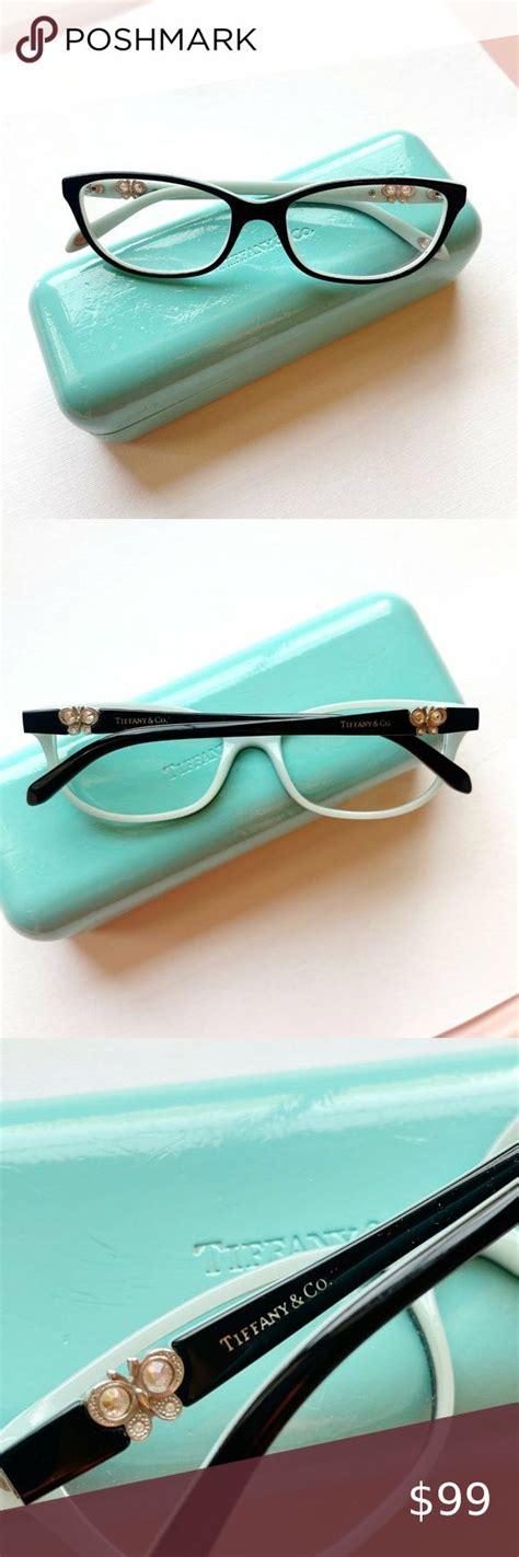 Tiffany And Co Black And Blue Crystal Butterfly Eyeglasses Eyeglass