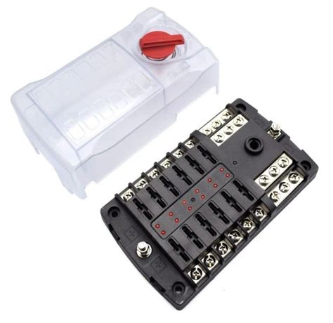 Standard Blade Fuse Box With Positive Negative Busbars Way FUSE BOX WITH NEGATIVE BUS