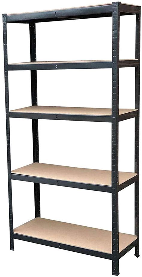 Bowoshen Heavy Duty Steel Shelving System 5 Tier Rack For Workshop