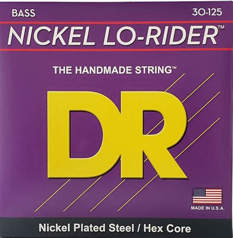 Dr Strings Nmh6 30 Nickel Lo Rider 6 String Bass Strings Medium 30 125 Cosmo Music