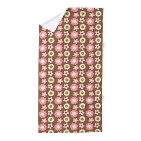 Cafepress Beautiful Girly Floral Tile Pattern Large Beach Towel