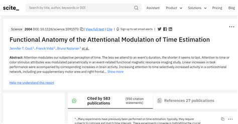 Functional Anatomy Of The Attentional Modulation Of Time Estimation
