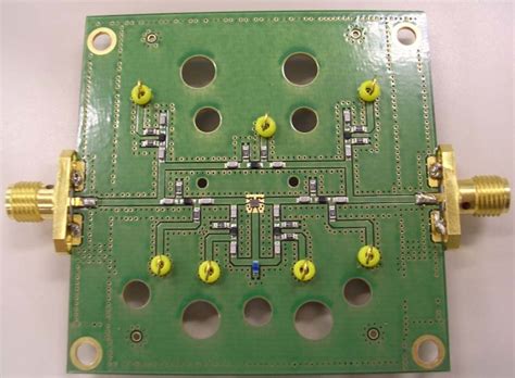 A Circuit Of Band Pass Type Tunable Filter And B Layout Of Band Pass Download Scientific