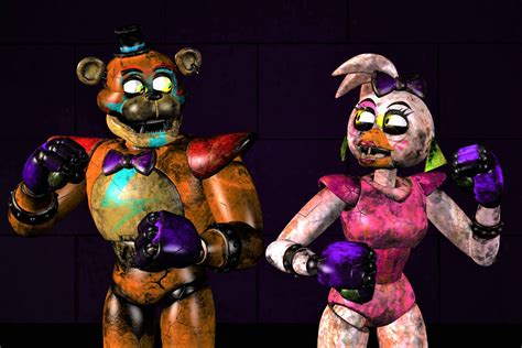 Glamrock Freddy And Glamrock Chica Sfm Fnaf Sb By Gwenalvarez36 On