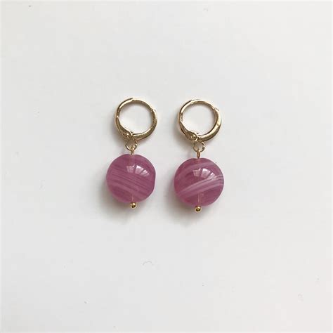 Orecchini A Cerchio Handmade Con Pendenti Perle Depop
