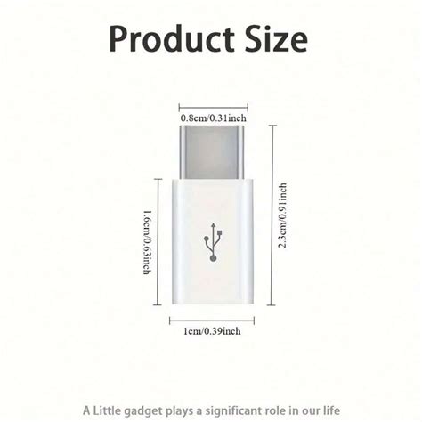 Micro Usb To Usb C Adapter Male To Female Convert Connector Charging