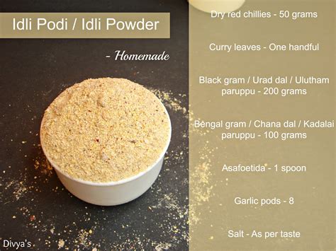 Idli Podi Idli Powder Homemade You Too Can Cook