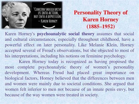 Ppt Personality Theory Of Karen Horney A Neo Freudian Perspective