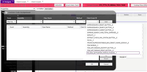 Client Script Is Not Listed To Place On A Field In Ui Ifs Community