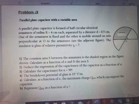 Solved Paragraph Styles Editing Problem Parallel Plate Chegg Com
