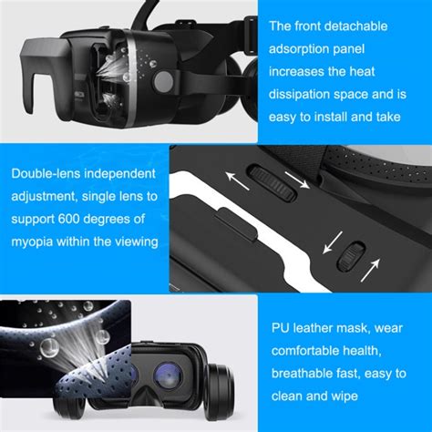Vr Shinecon G04ea B03 핸들 7th Vr 안경 3d 가상 현실 게임 헤드셋이있는 디지털 안경