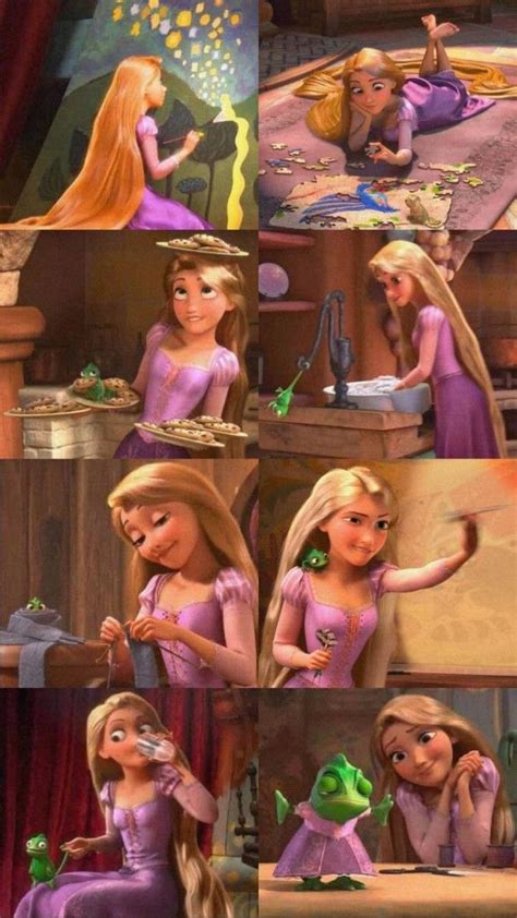 Pin De زۿرآء 🤎 En Rapunzel 💛 Pintura De Princesa Rapuncel Disney