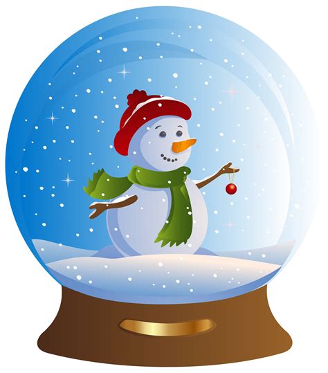 Snow Globe Snowman Santa Claus Christmas Clip Art Snowman Snowglobe