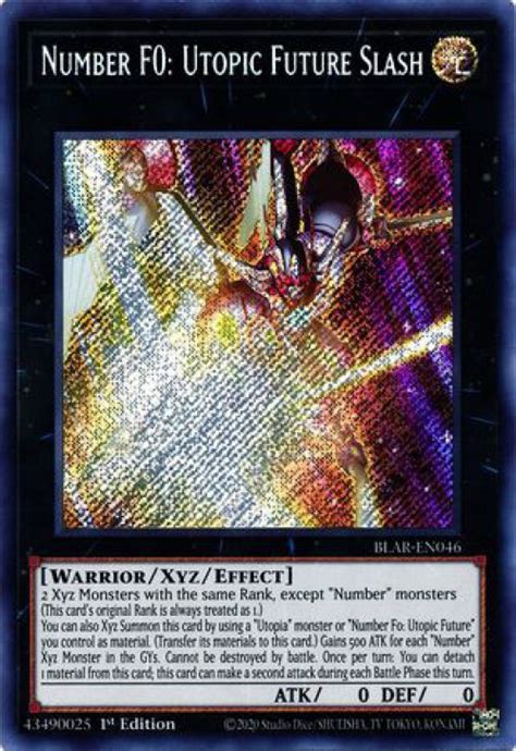 Yugioh Battles Of Legend Armageddon Single Card Secret Rare Number F0