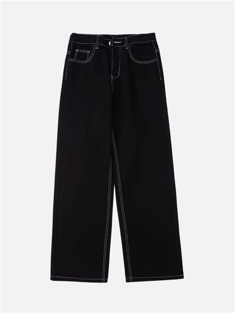 Firies Loose Embroidered Jeans