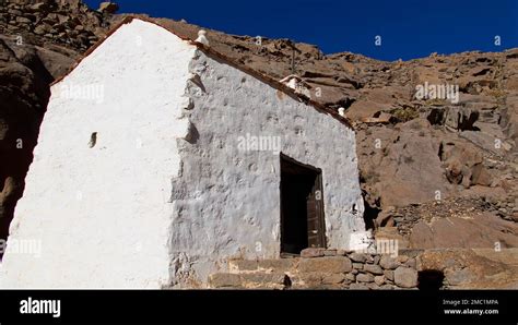 Ermita De La Pena White Rock Chapel Barranco De Las Penitas Blue