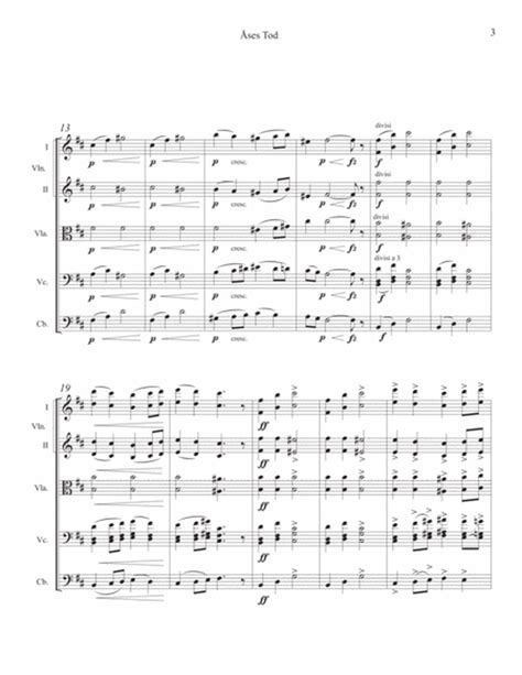 Åses Tod And Anitras Tanz From Peer Gynt By Edvard Grieg String