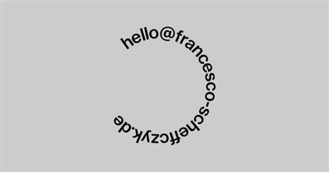 Francesco Scheffczyk ‒ Digital Design And Creative Coding Francesco