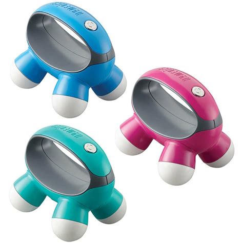 Homedics Quatro Mini Hand Held Massager W Batteries Assorted Colors