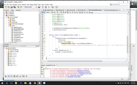 Lỗi Khi Dùng Boxlayout Trong Java Swing Programming Dạy Nhau Học