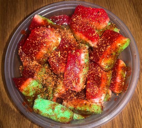 Spicy Big Watermelon Slices Gummies Chamoy Tajin Covered Etsy