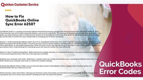 Ppt How To Fix Quickbooks Online Sync Error Powerpoint