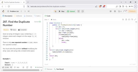 08 01 2025 Day 41 Topic Find The Duplication Number Leetcode