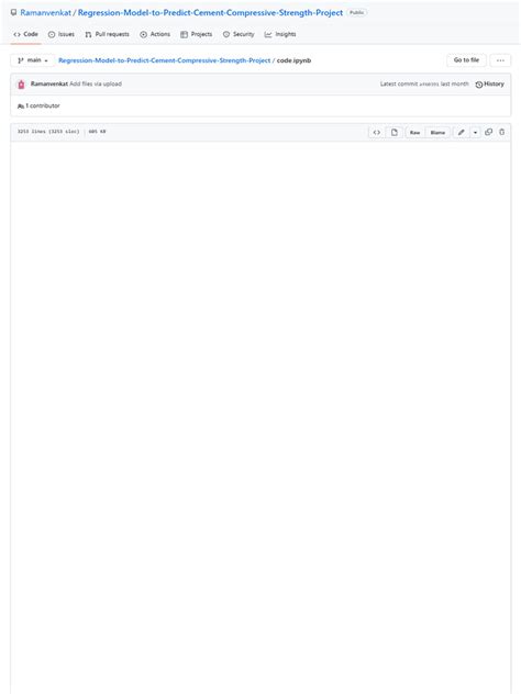 Regression Model To Predict Cement Compressive Strength Project Pdf
