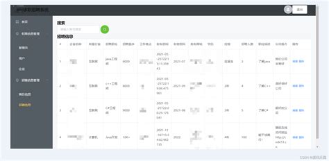 基于ssmspringbootmysqlvue前后端分离的校园招聘系统 Csdn博客