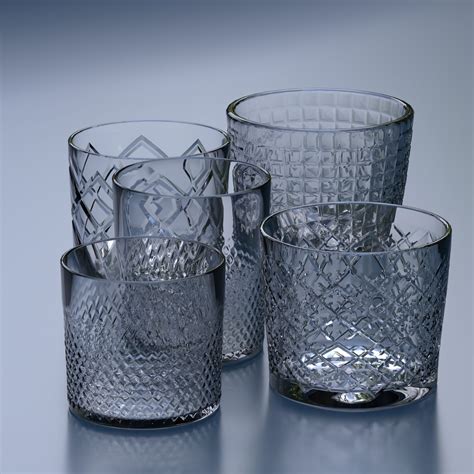 Cut Glasses 3d Model 15 Blend Dae Fbx Obj Free3d