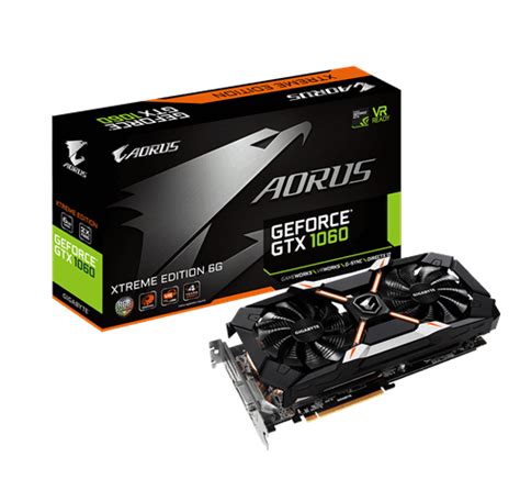 Купить Видеокарту GIGABYTE GeForce GTX 1060 AORUS 6G для игр