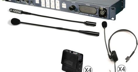 Datavideo ITC User Wired Intercom System With Beltbacks Headsets