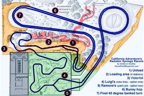 Disney Cars Radiator Springs Map