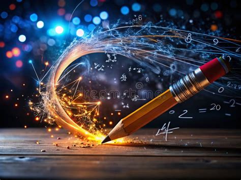 Dynamic Math Formulas In Motion A Long Exposure Capturing Creative Problemsolving And