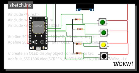 Oled Wokwi Esp32 Stm32 Arduino Simulator