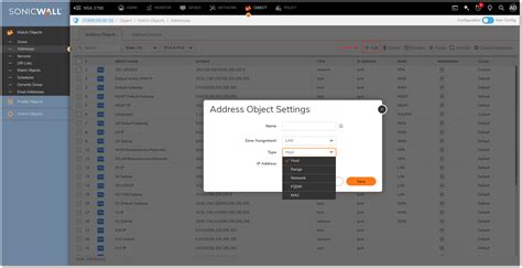 Understanding Address Objects In Sonicos