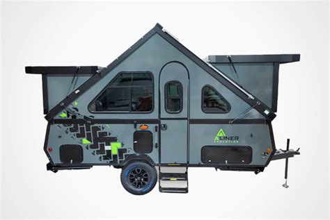 The Aliner Evolution Camper Packs A Stow Away Shower In Its Small Frame